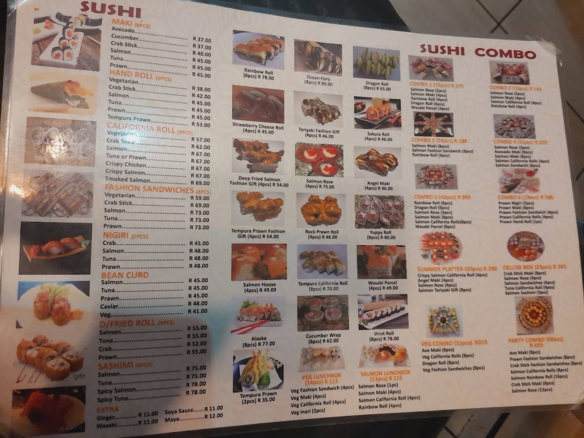 Menu at Mr.panda Chinese Food&Sushi restaurant, Kempton Park