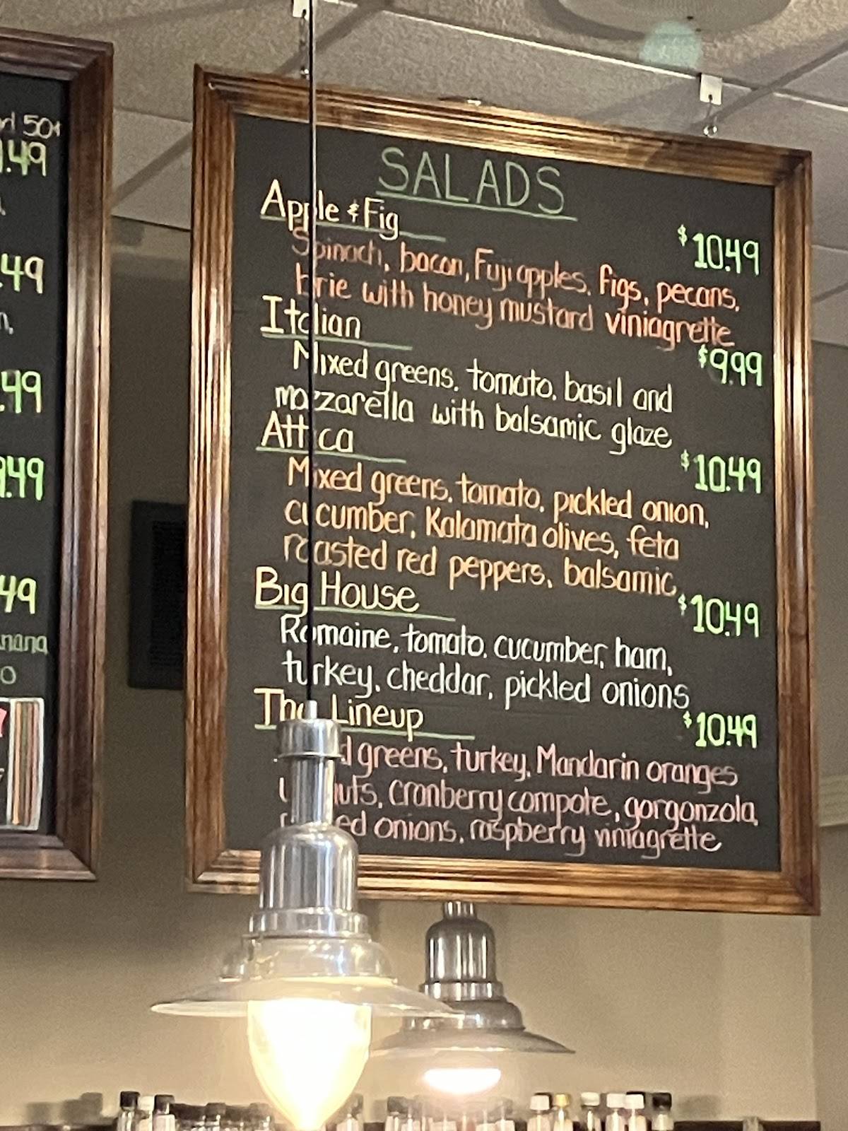 Menu at Mugshots Coffeehouse cafe, Allegan