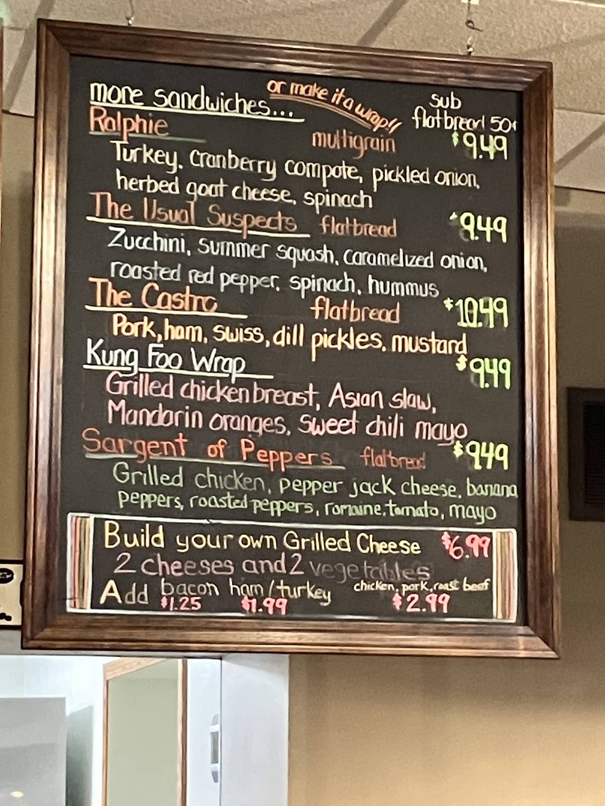 Menu at Mugshots Coffeehouse cafe, Allegan