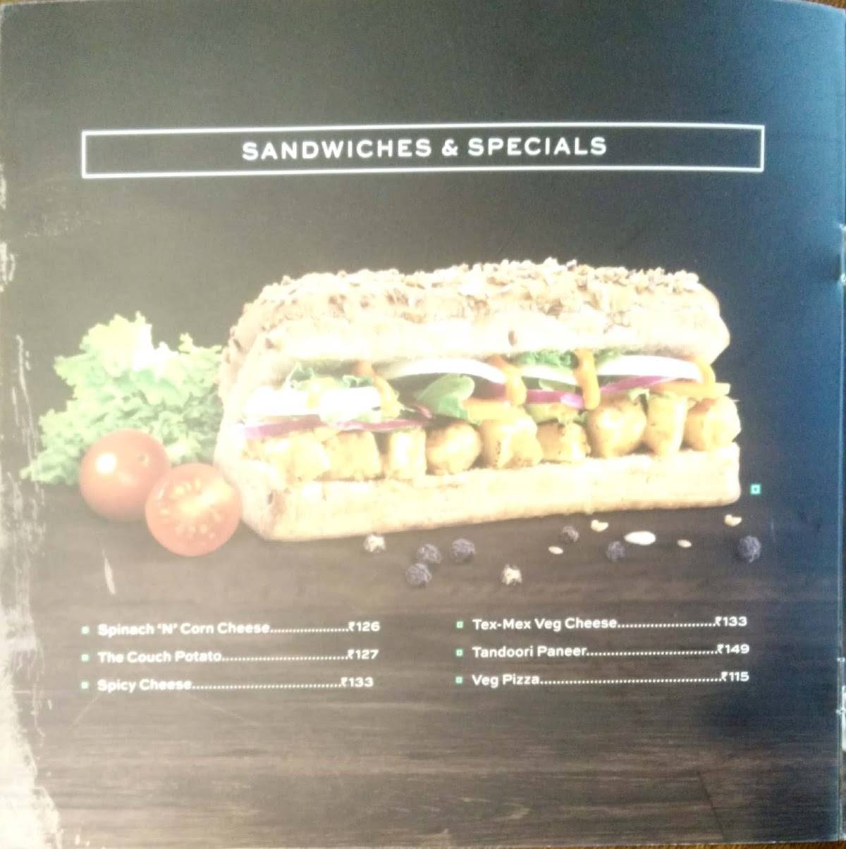 Menu at Cafe Coffee Day-Carter Road, Mumbai