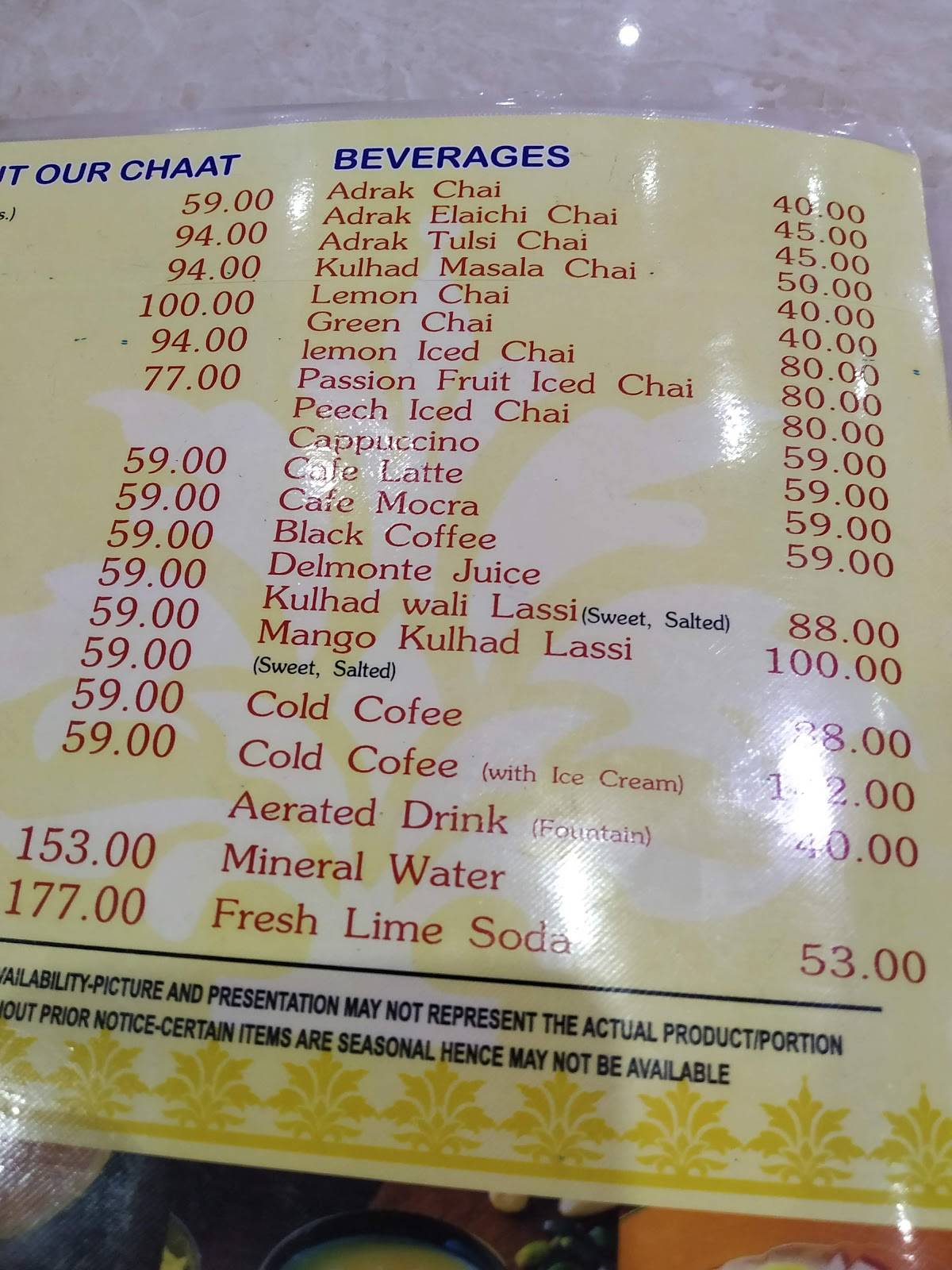 Menu at Bikano Food Court, Muzaffarnagar, Near