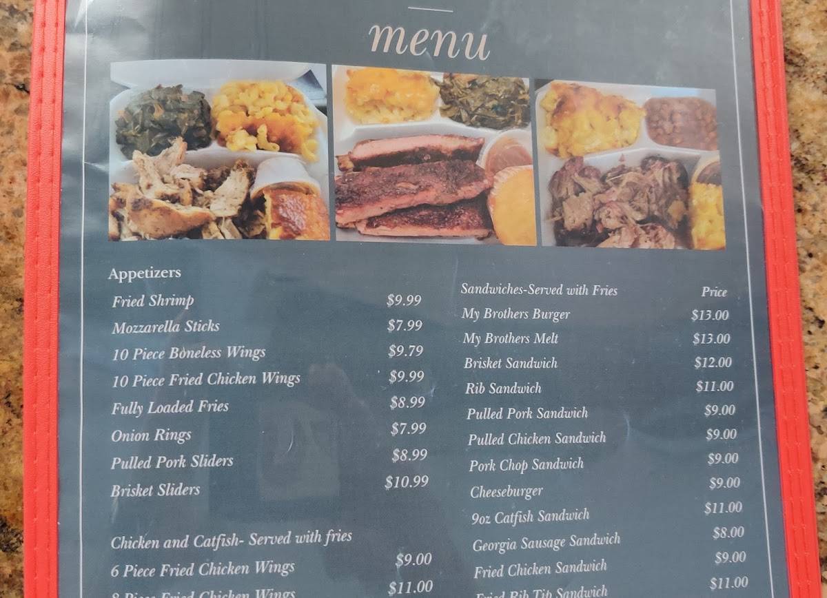 Menu at My Brothers Bbq, Port St. Lucie