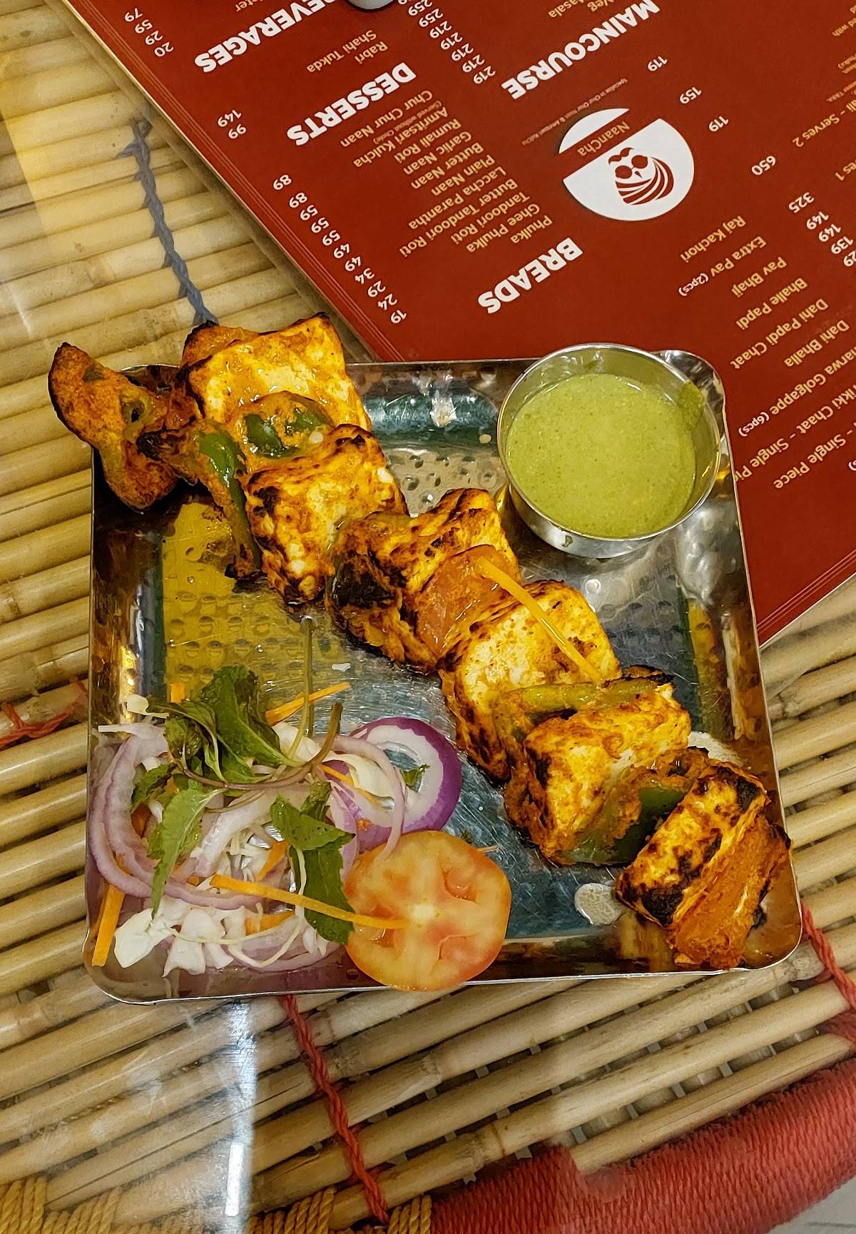Menu at NaanCha, Bengaluru
