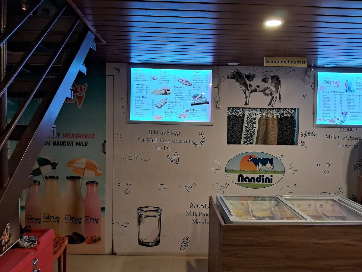 Menu at Nandini Cafe Moo, Manipal