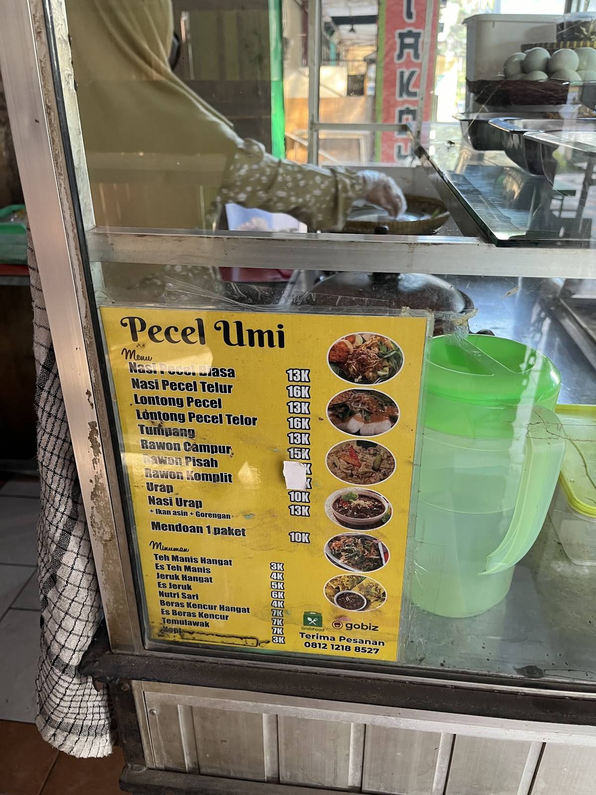Menu at Nasi Pecel Umi Gading Terace restaurant, Bekasi Regency