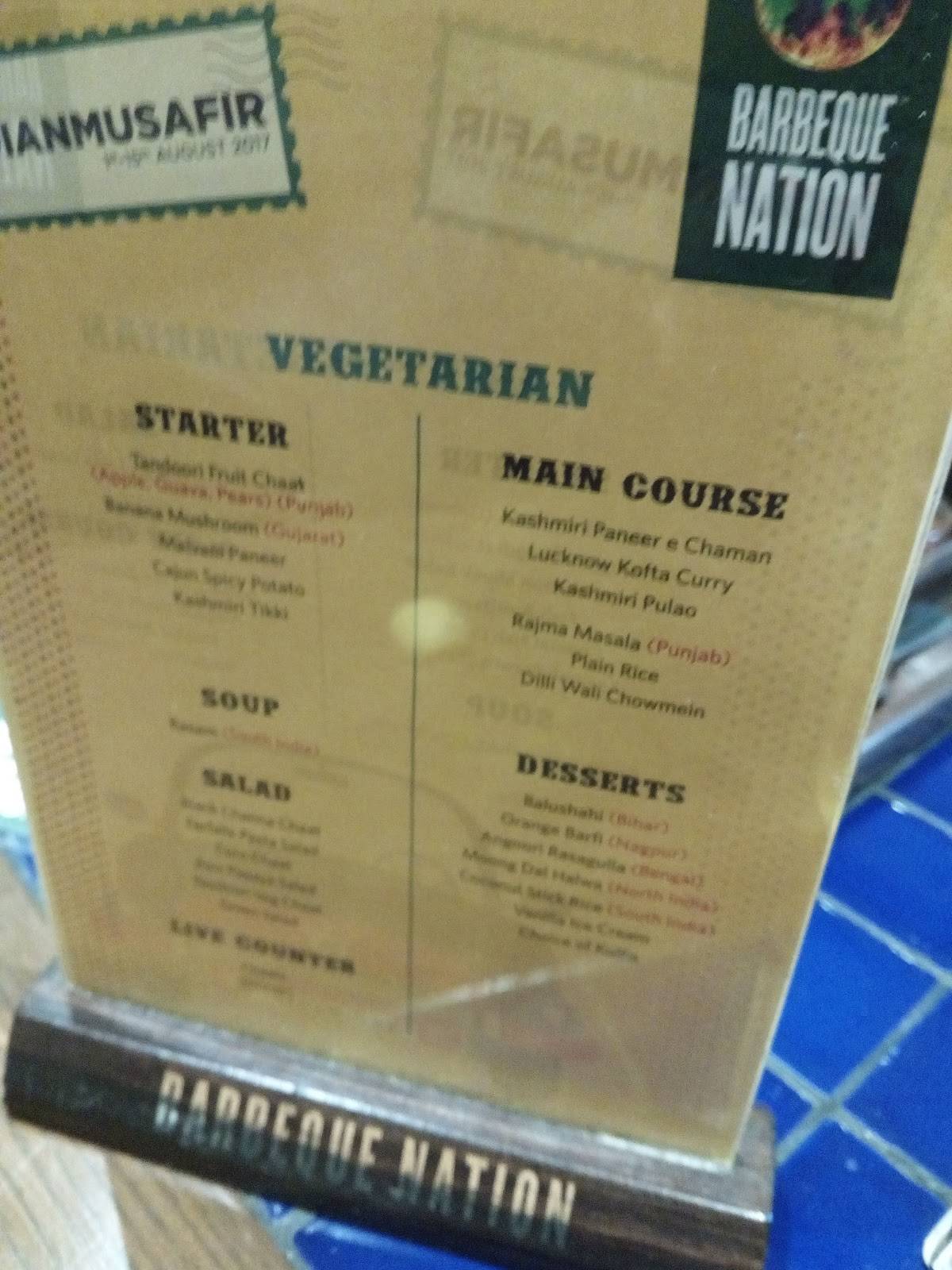 Menu at Barbeque Nation - Mumbai - Mahape, Navi Mumbai, Ground Floor