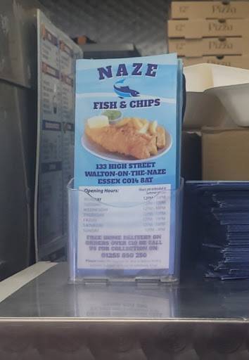 Menu at Naze fish & chips takeaway fast food, Walton on the Naze