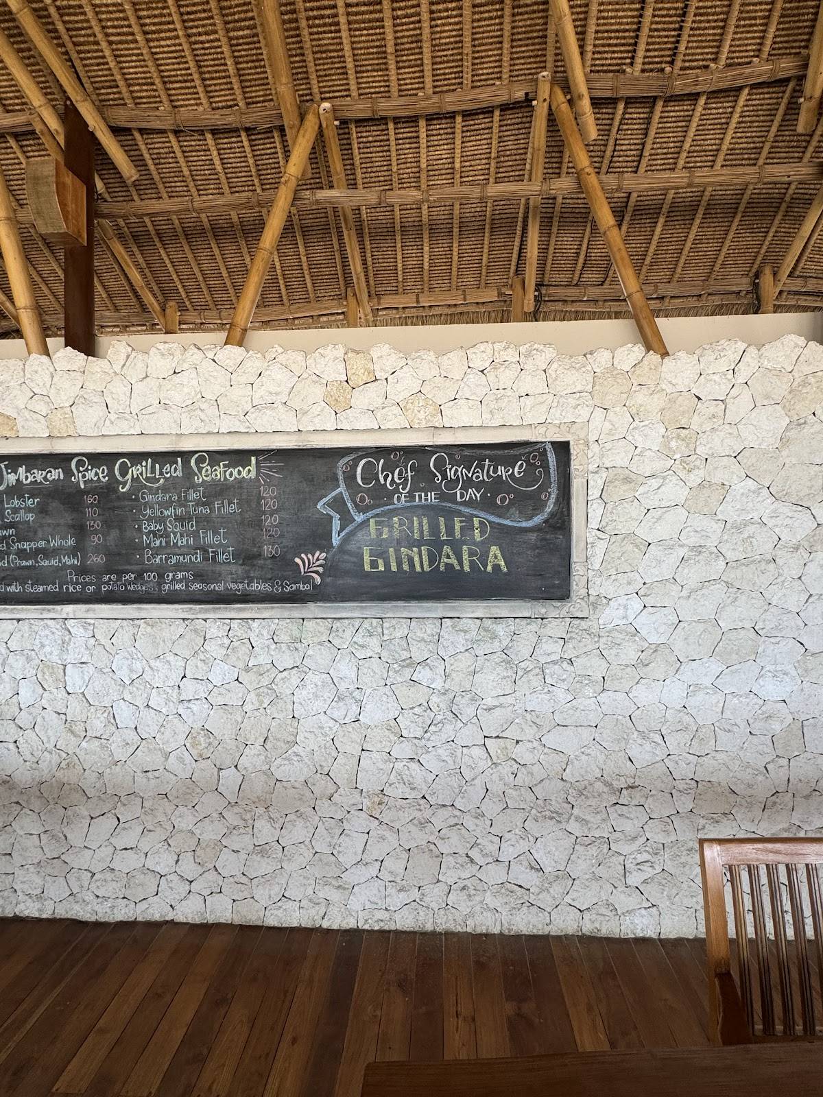 Menu at Nelayan Restaurant & Puri Bar, Jimbaran