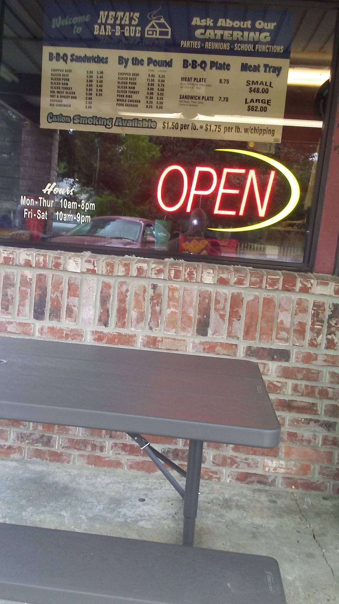 Menu at Netas Bar- B -Q, Minden