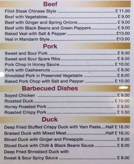 Menu at New Loon Fung Restaurant, London, 1/F-4/F