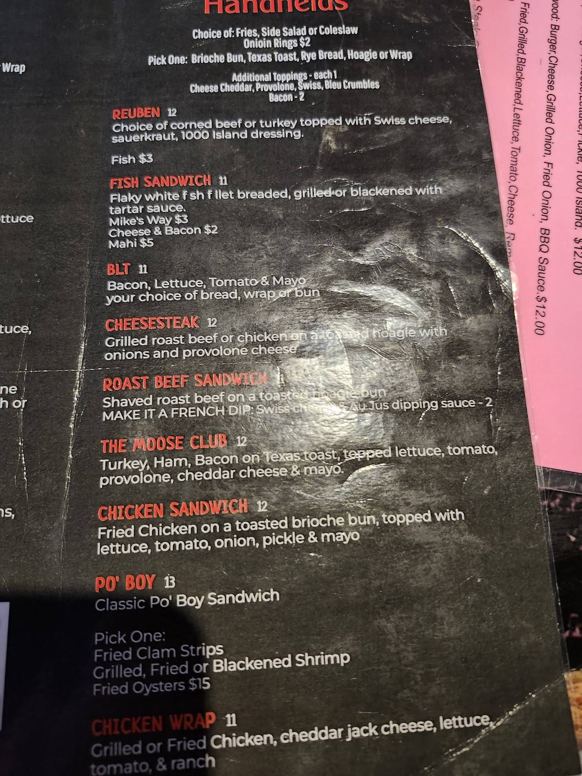 Menu at Nice N Easy Oyster Bar & Grille, Orange City