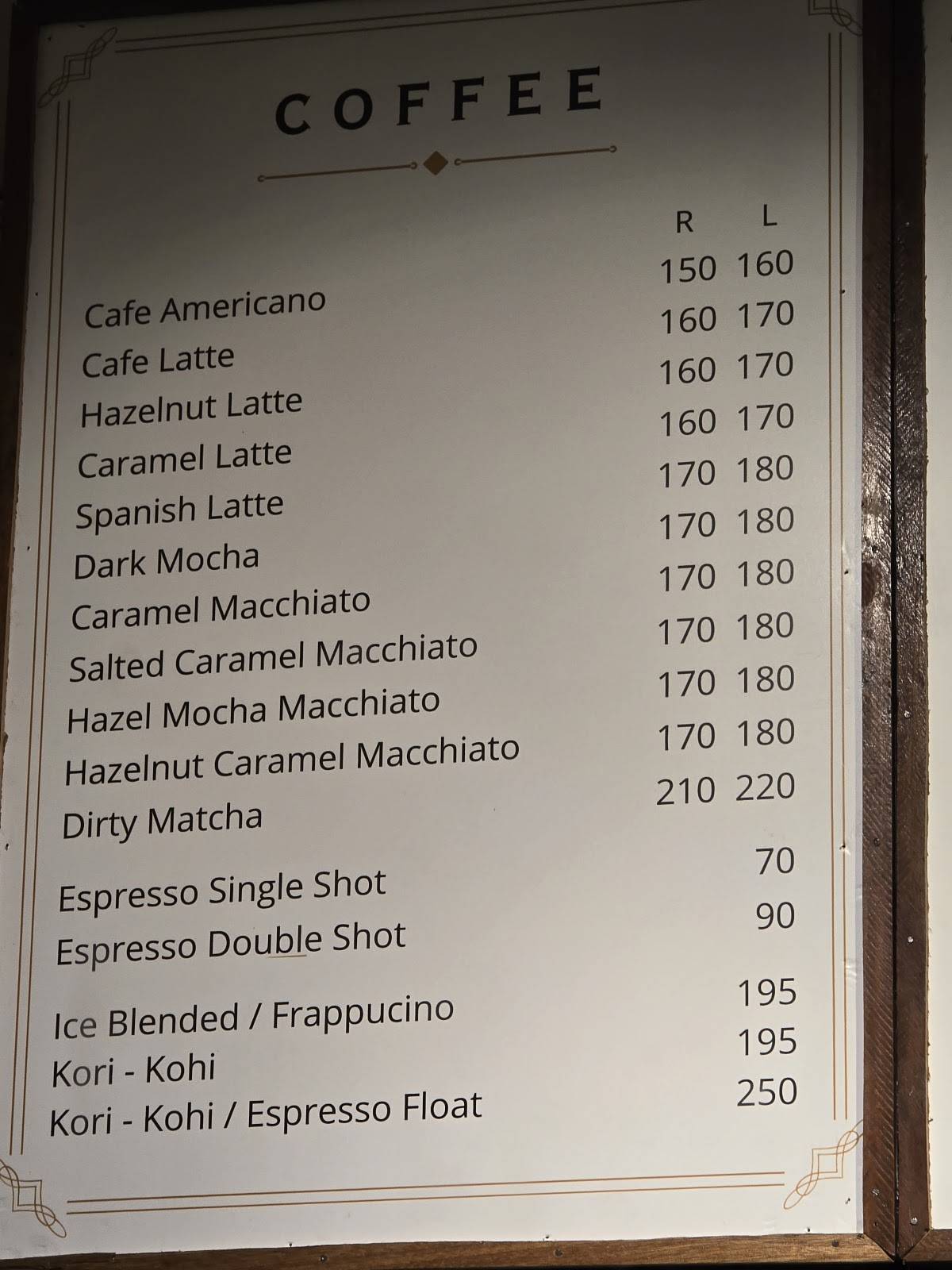 Menu at Nihon Cafe Bel Air, Makati