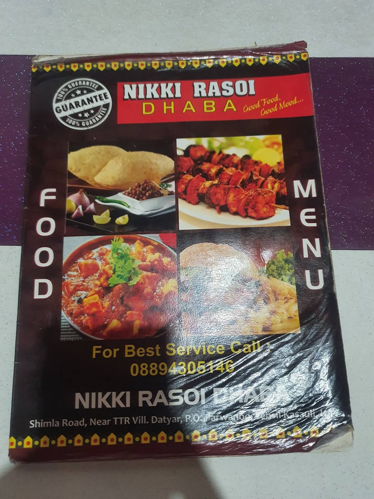 Menu at Nikki Rasoi, Datyar