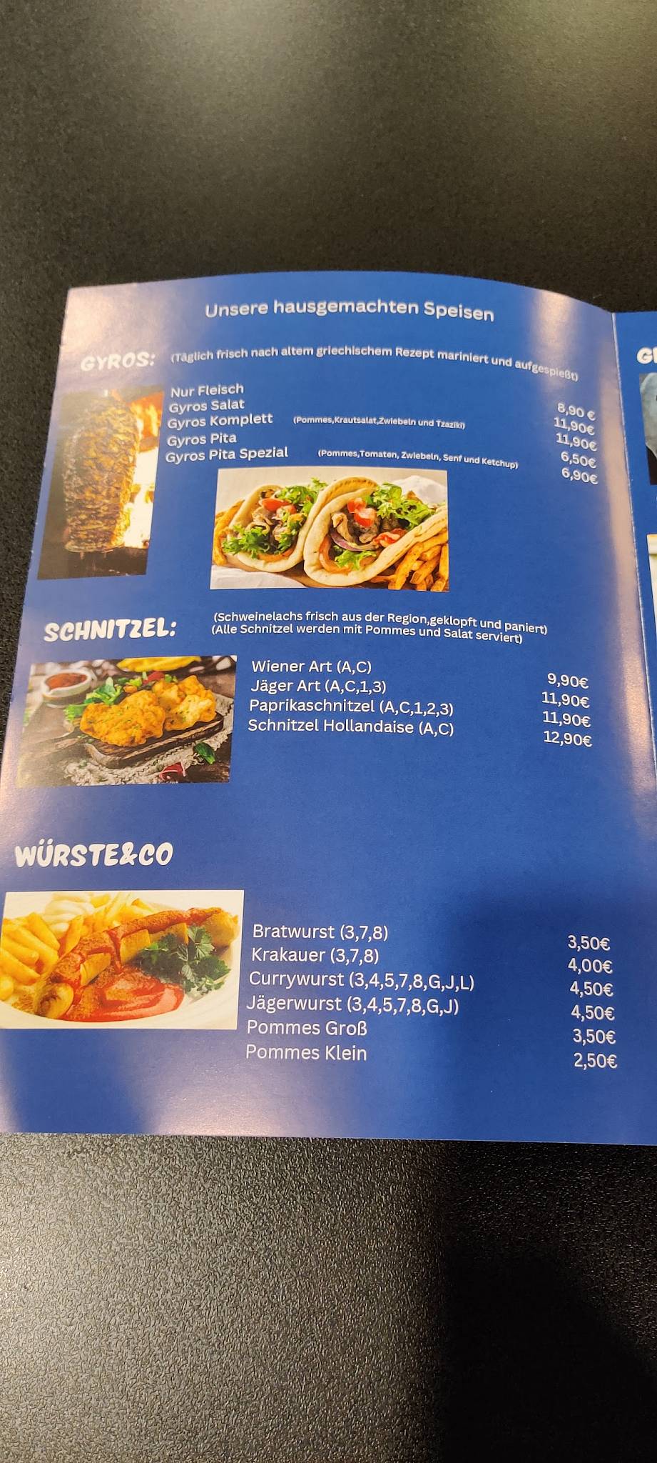 Speisekarte von Nikos Grill - Der kölsche Grieche restaurant, Köln