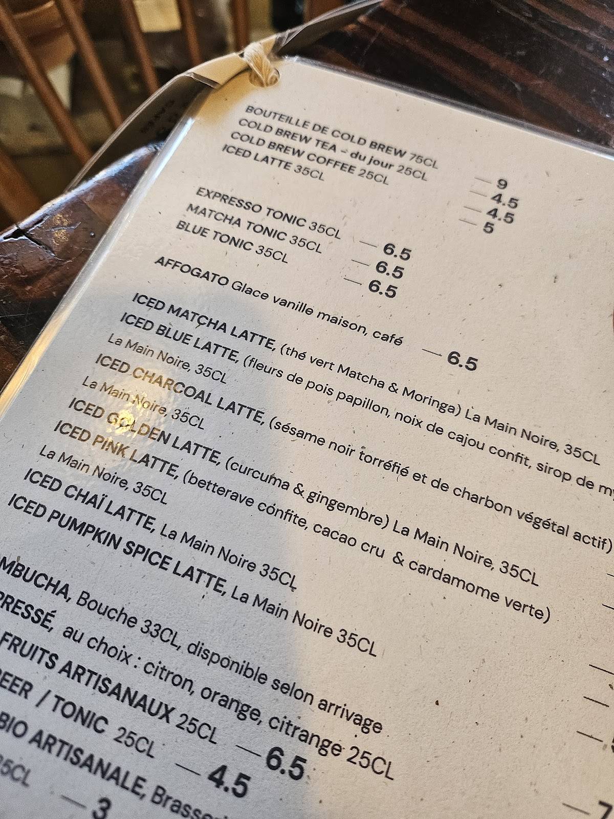 Menu au La Cantine restaurant, Nimes