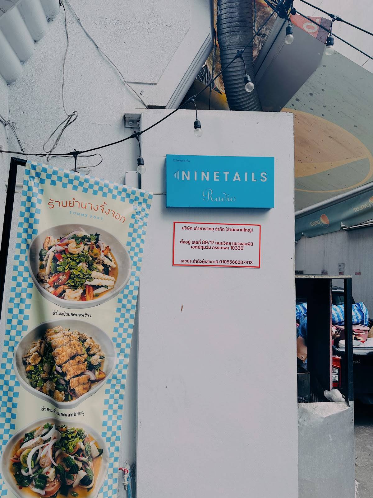 Menu at Ninetails on Radio cafe, Bangkok