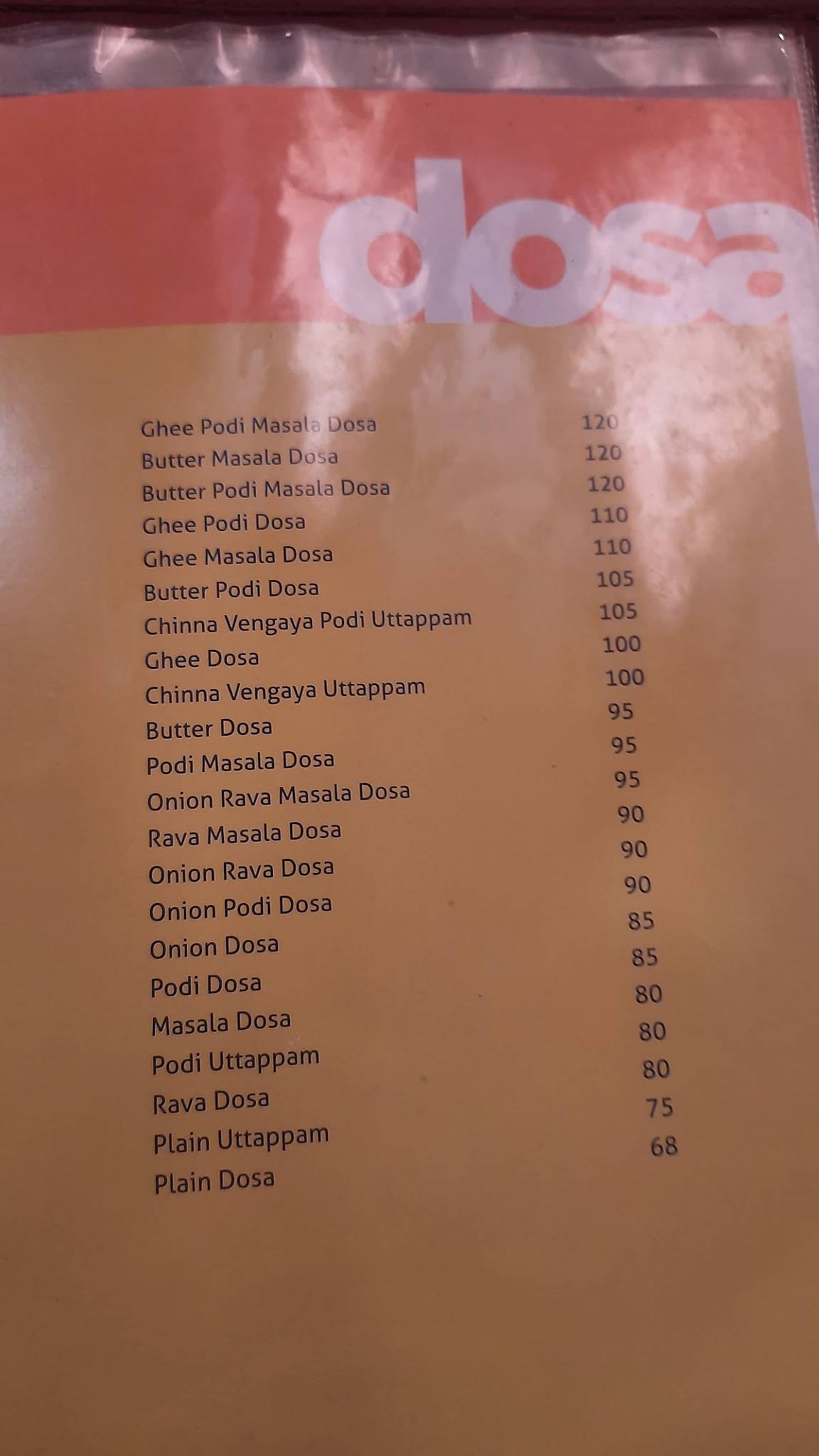 Menu at Nithya Amirtham - Kanchipuram, Kanchipuram