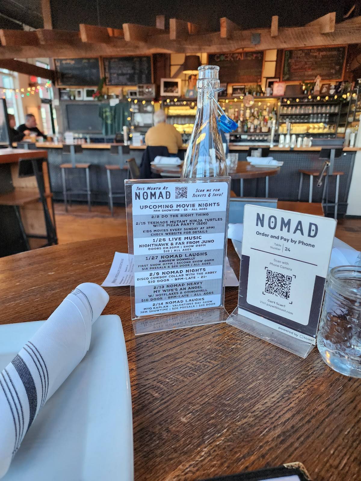 Menu at Nomad Pizza pizzeria, Brunswick