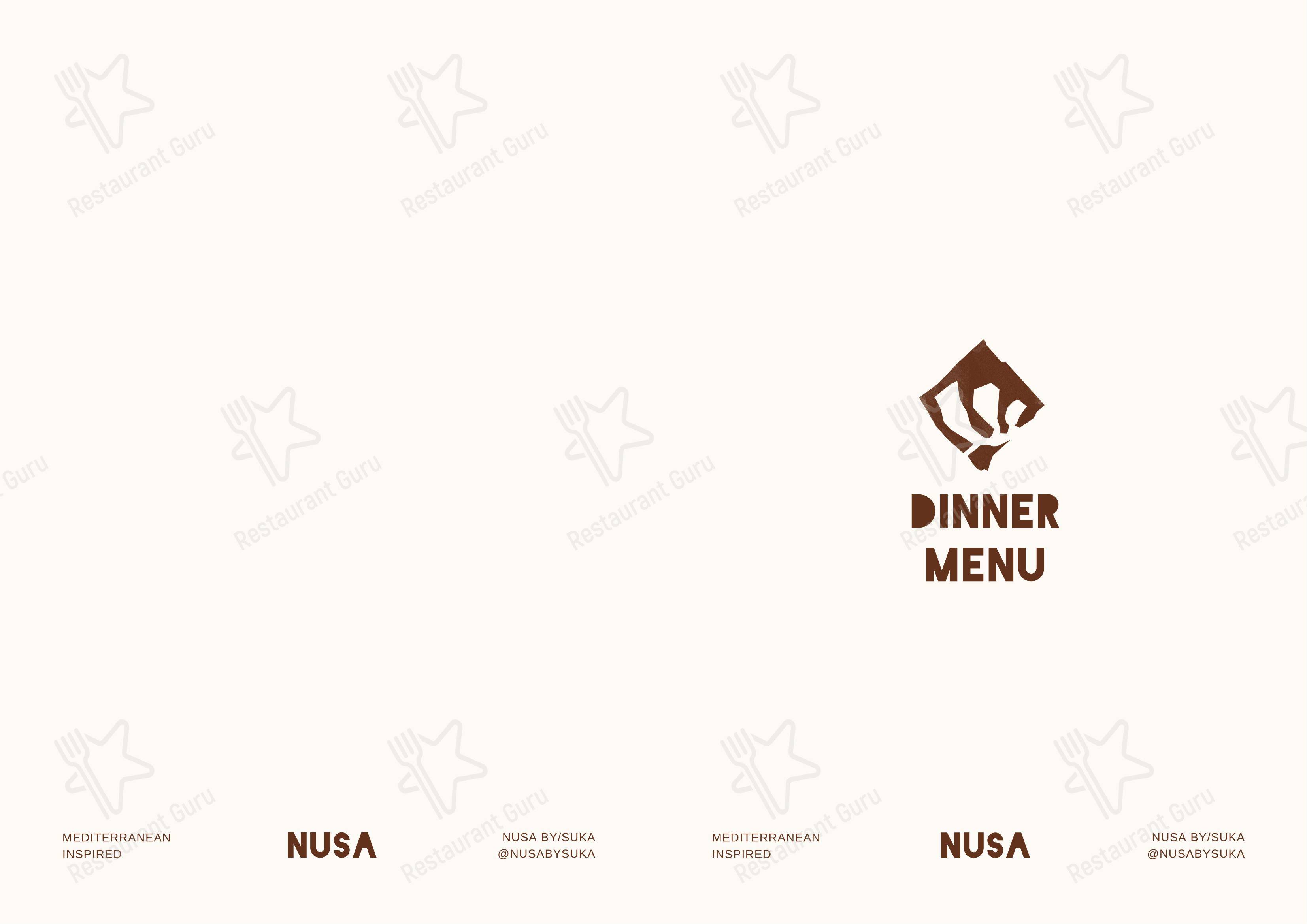 Menu at Nusa By/Suka - Nusa Dua restaurant, Kuta Selatan
