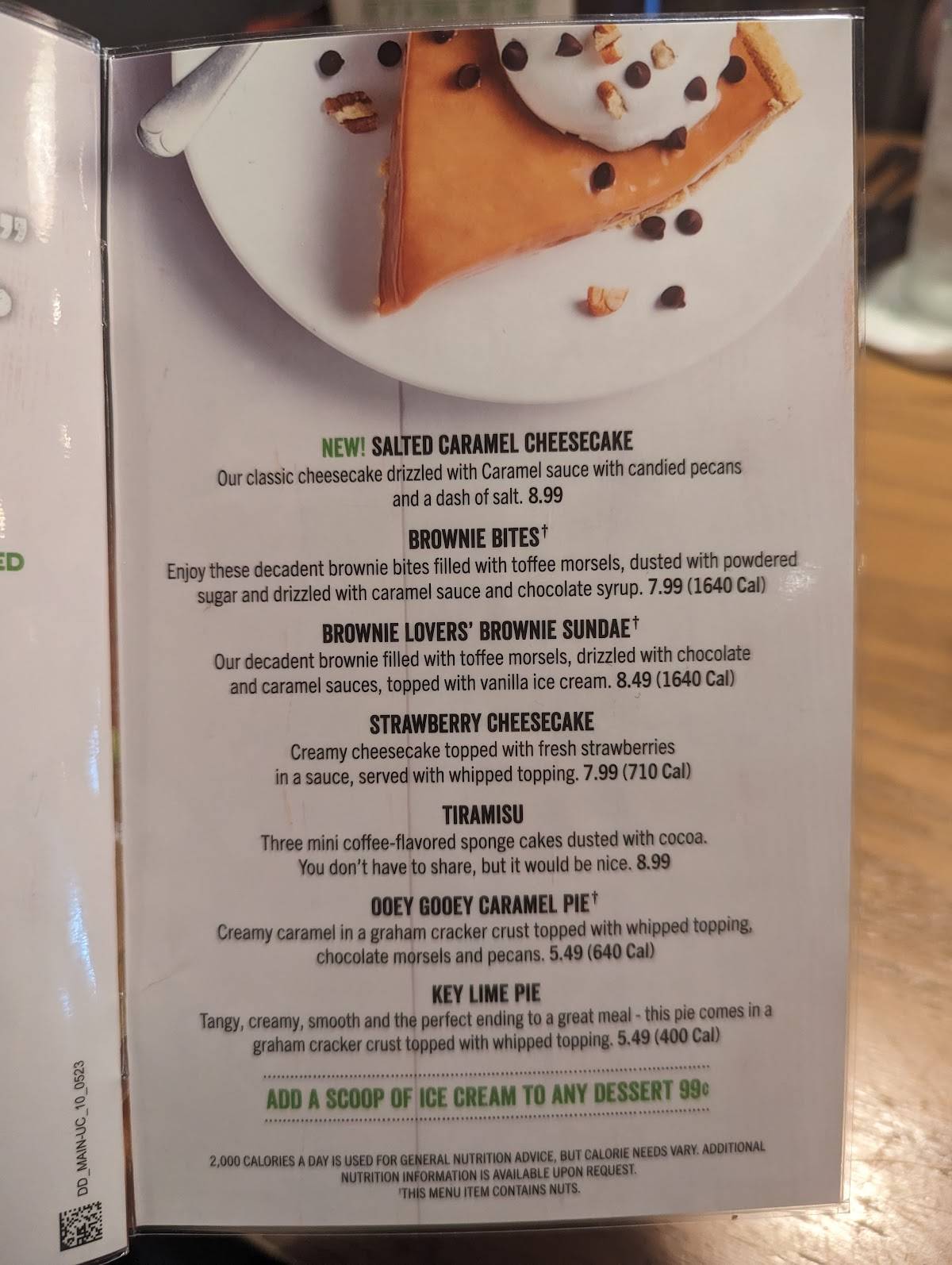 Menu at O'Charley's Restaurant & Bar, Middletown