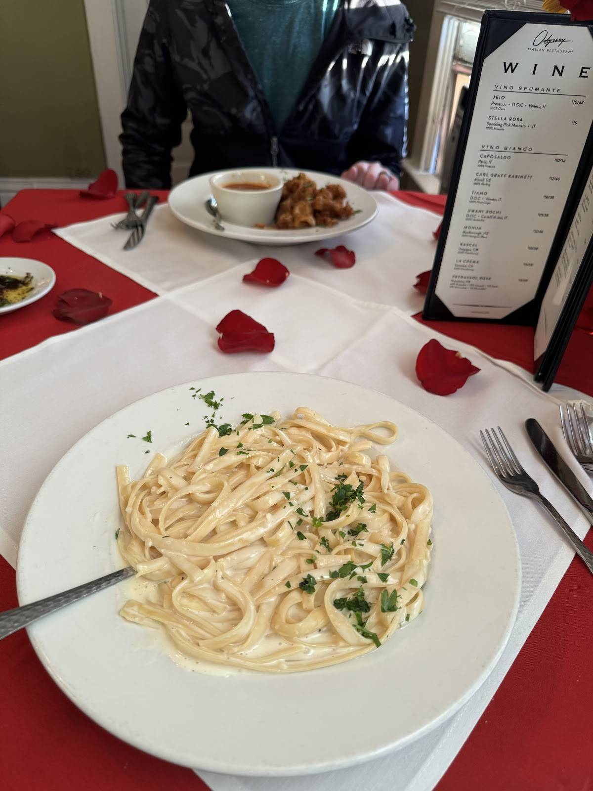 Menu at Odyssey Italian Restaurant, Denver, 603 E 6th Ave