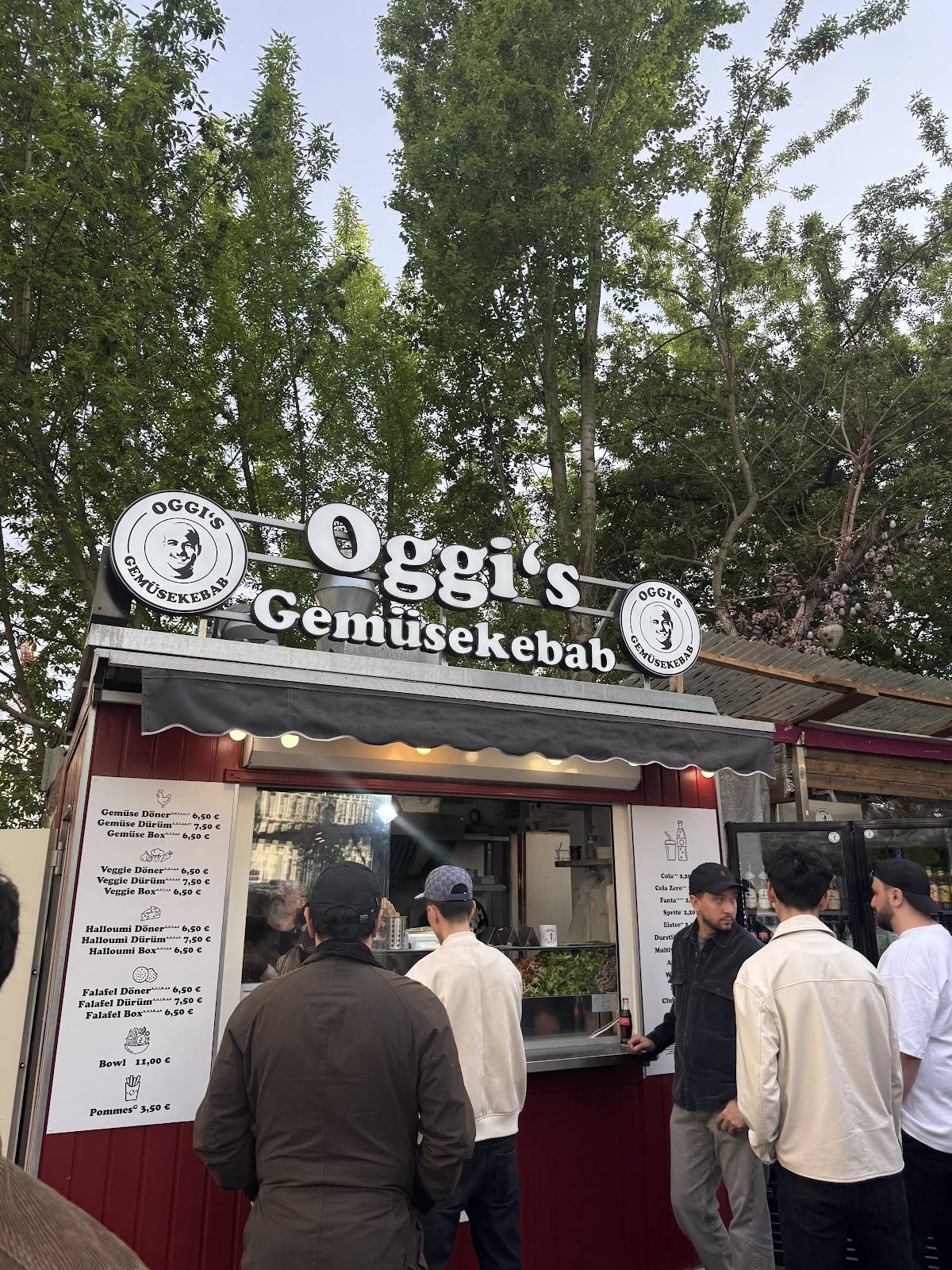 Speisekarte von Oggi's Gemüsekebap restaurant, Berlin