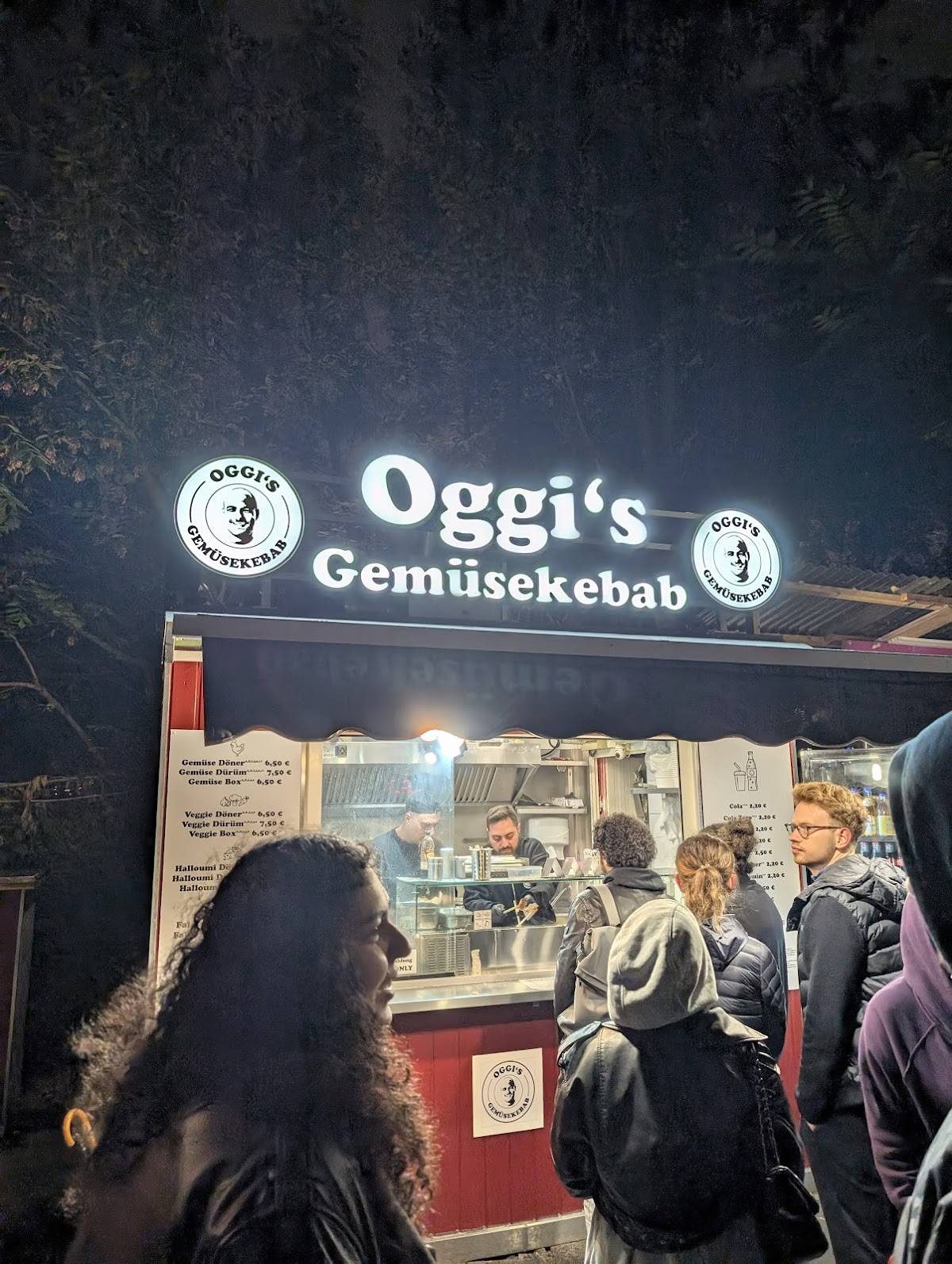 Speisekarte von Oggi's Gemüsekebap restaurant, Berlin
