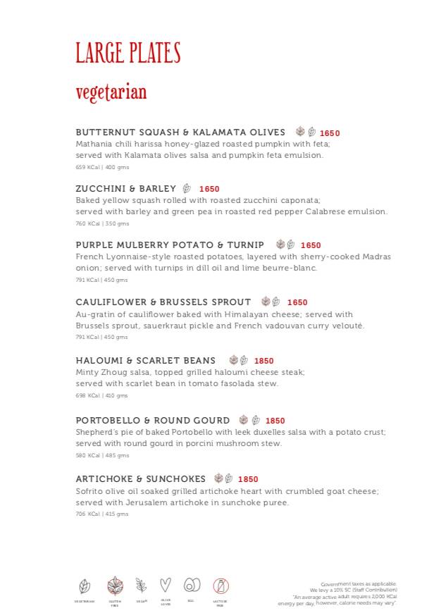 Menu at Olive Bar & Kitchen, New Delhi, Mile 6