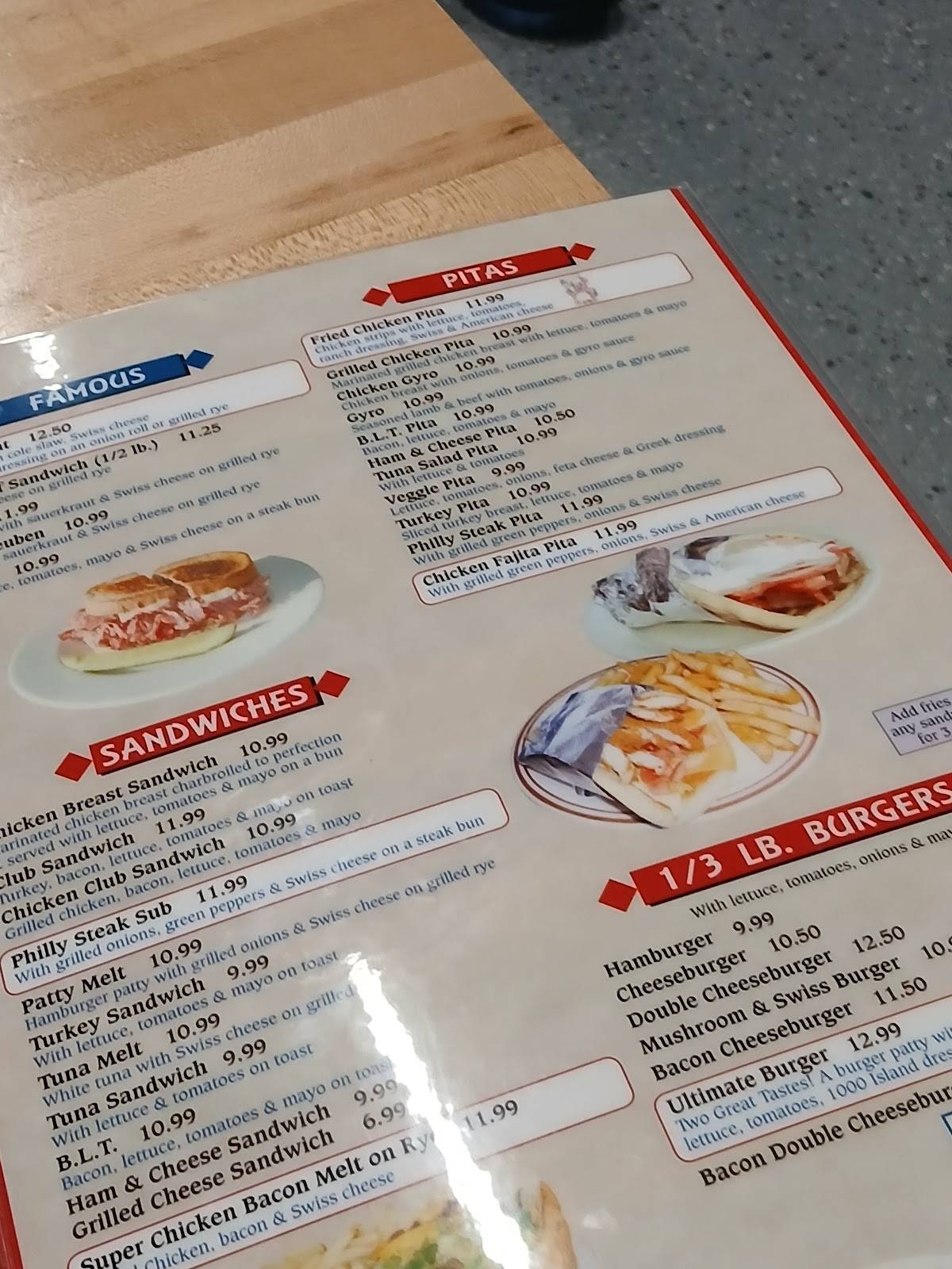 Menu at Omelettes and More Restaurant, Mount Pleasant