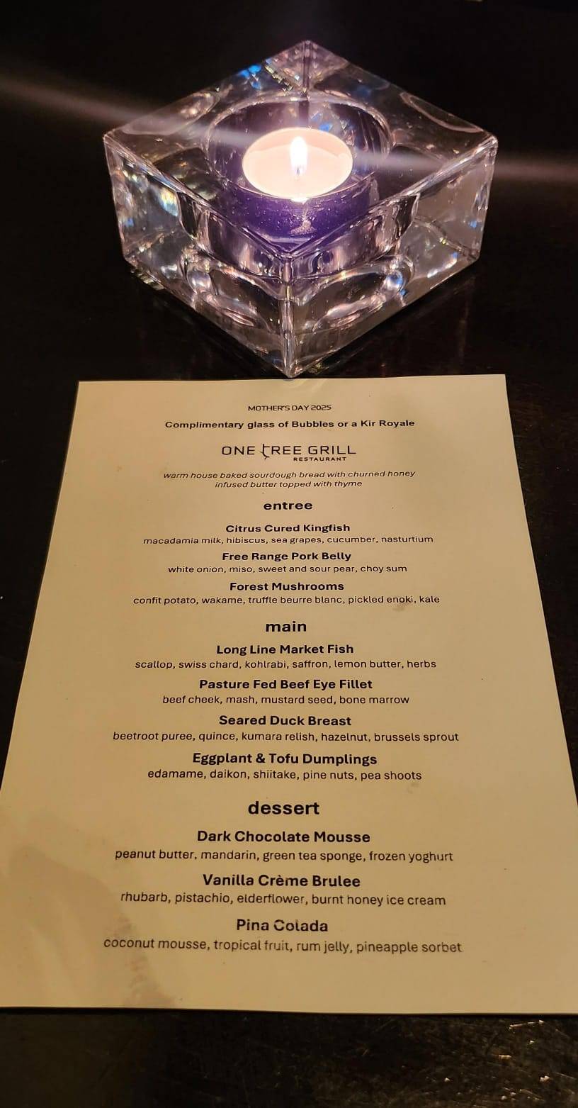 Menu at One Tree Grill pub & bar, Auckland