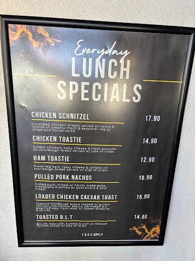 Menu at Original North Australian Bar & Grill, Bowen