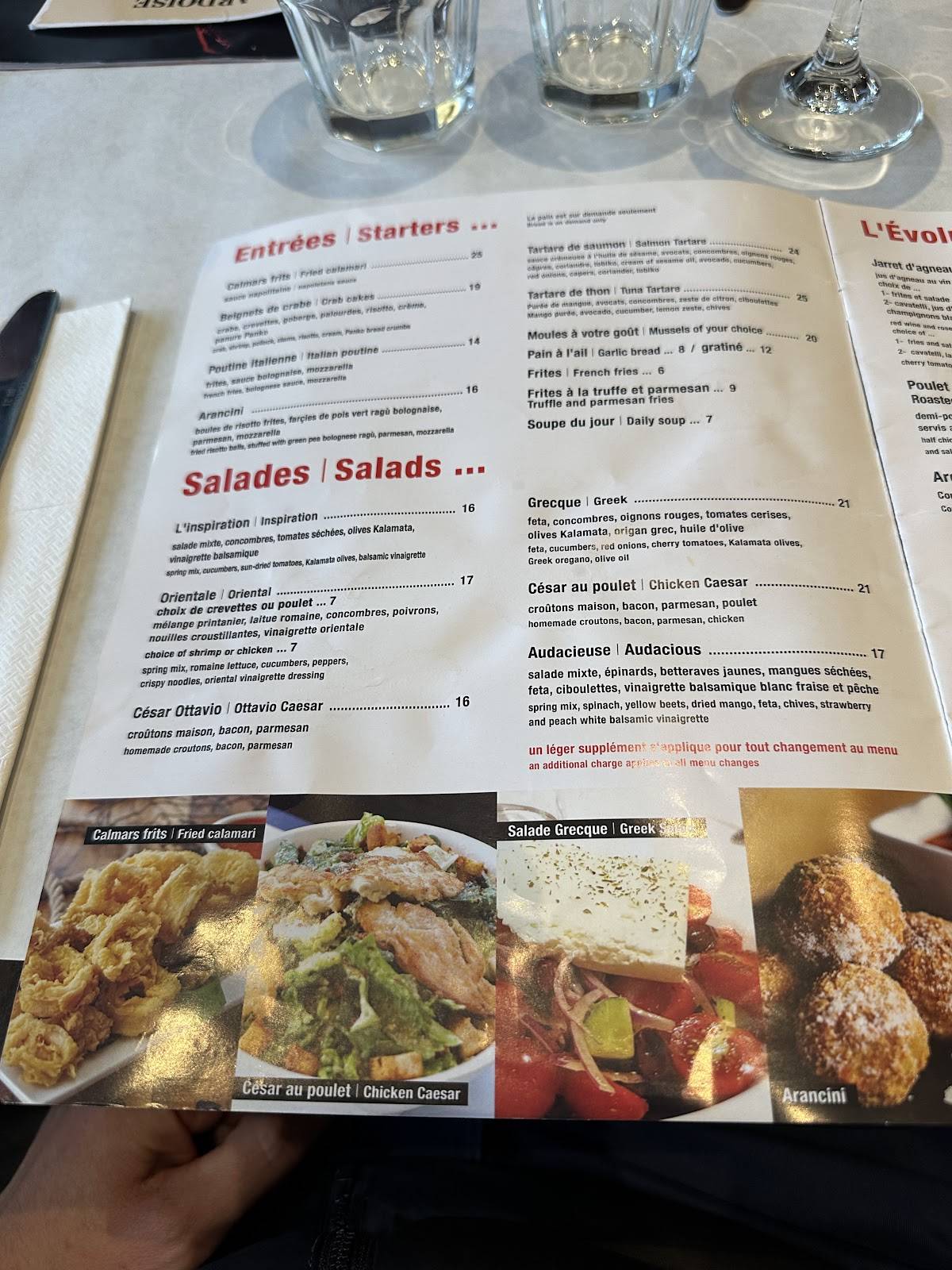 Menu au Ottavio pizzeria, Laval, Blvd. Saint-Martin O