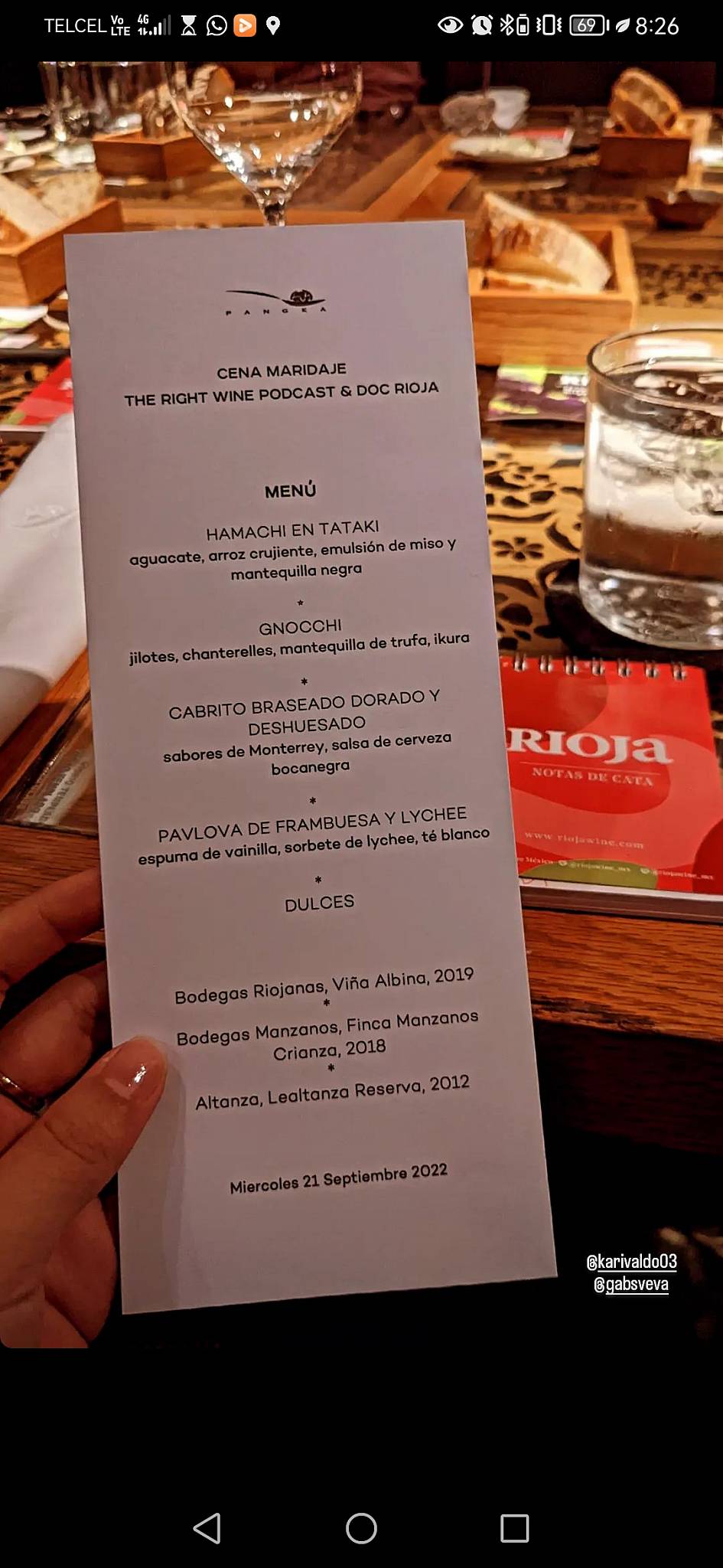 Carta del restaurante PANGEA, San Pedro Garza García, Av. del Roble 660