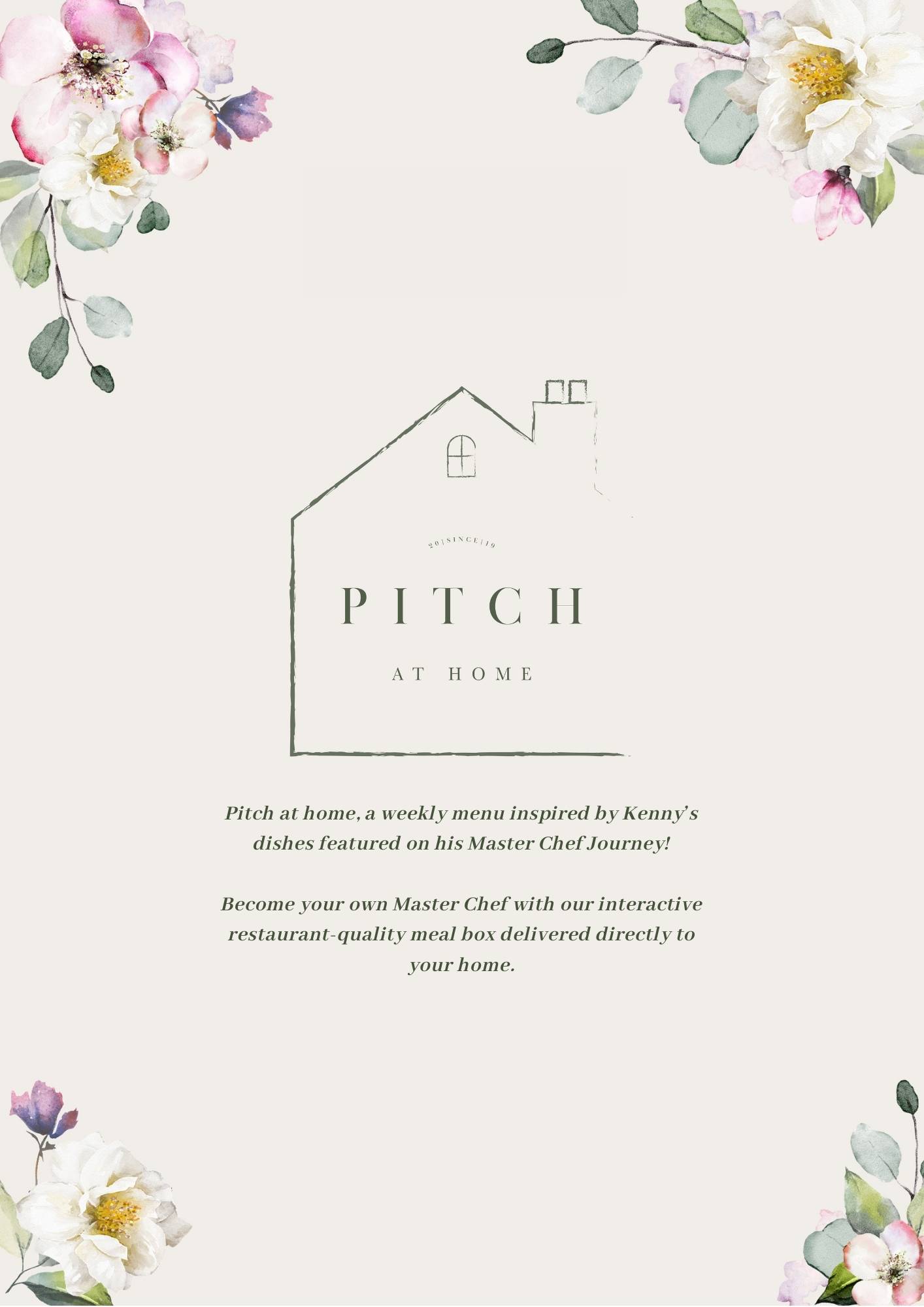 Menu at PITCH Restaurant, Worthing