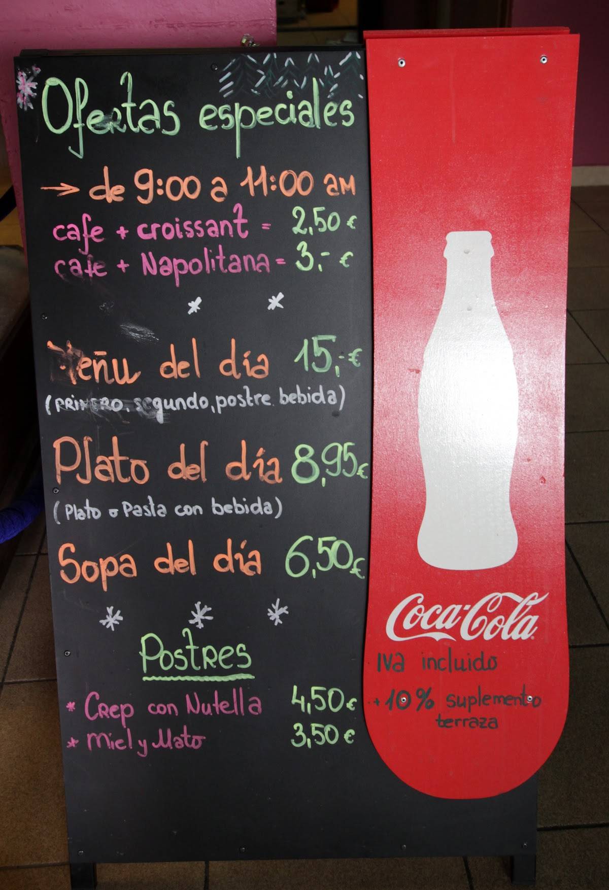 Carta de POLAR BAR RESTAURANT, Arinsal