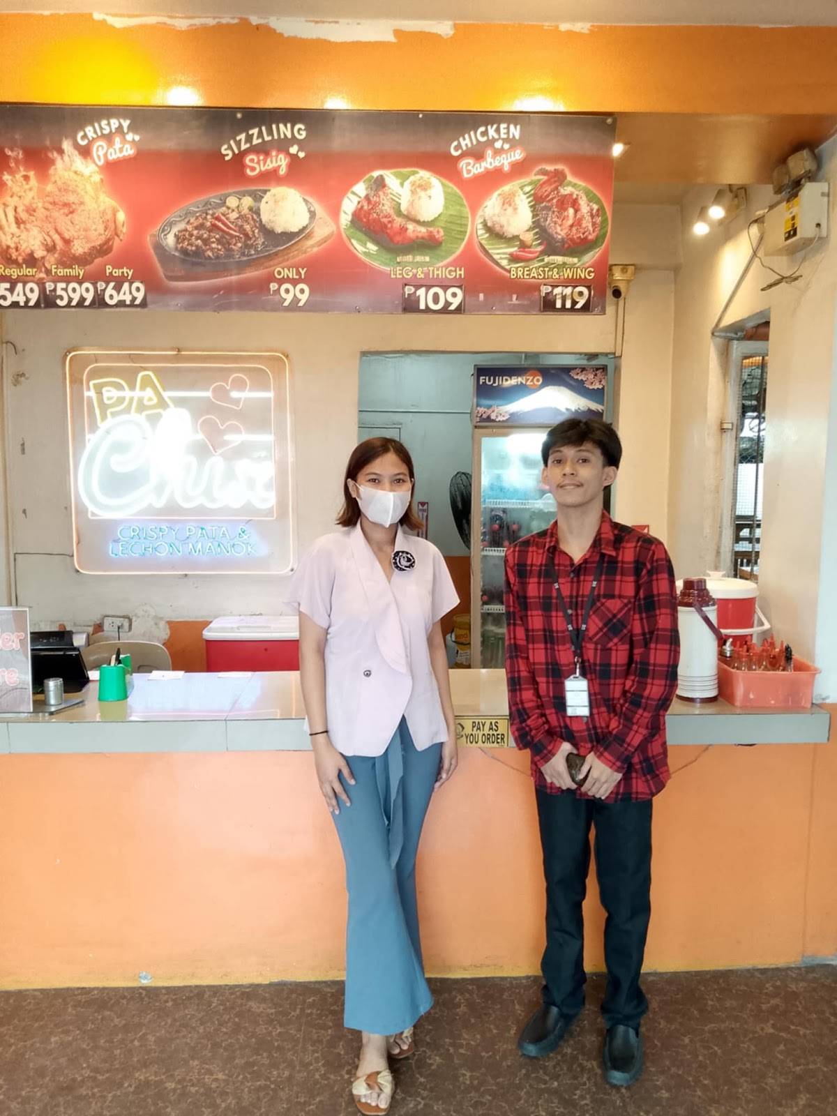 Menu at PaChix Crispy Pata and Lechon Manok restaurant, Caloocan