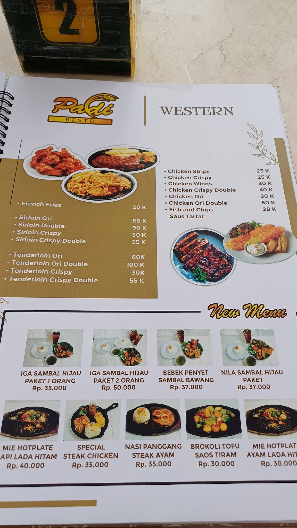 Menu at Padi Resto Wonogiri restaurant, Giritirto, Jl. Jenderal Ahmad ...