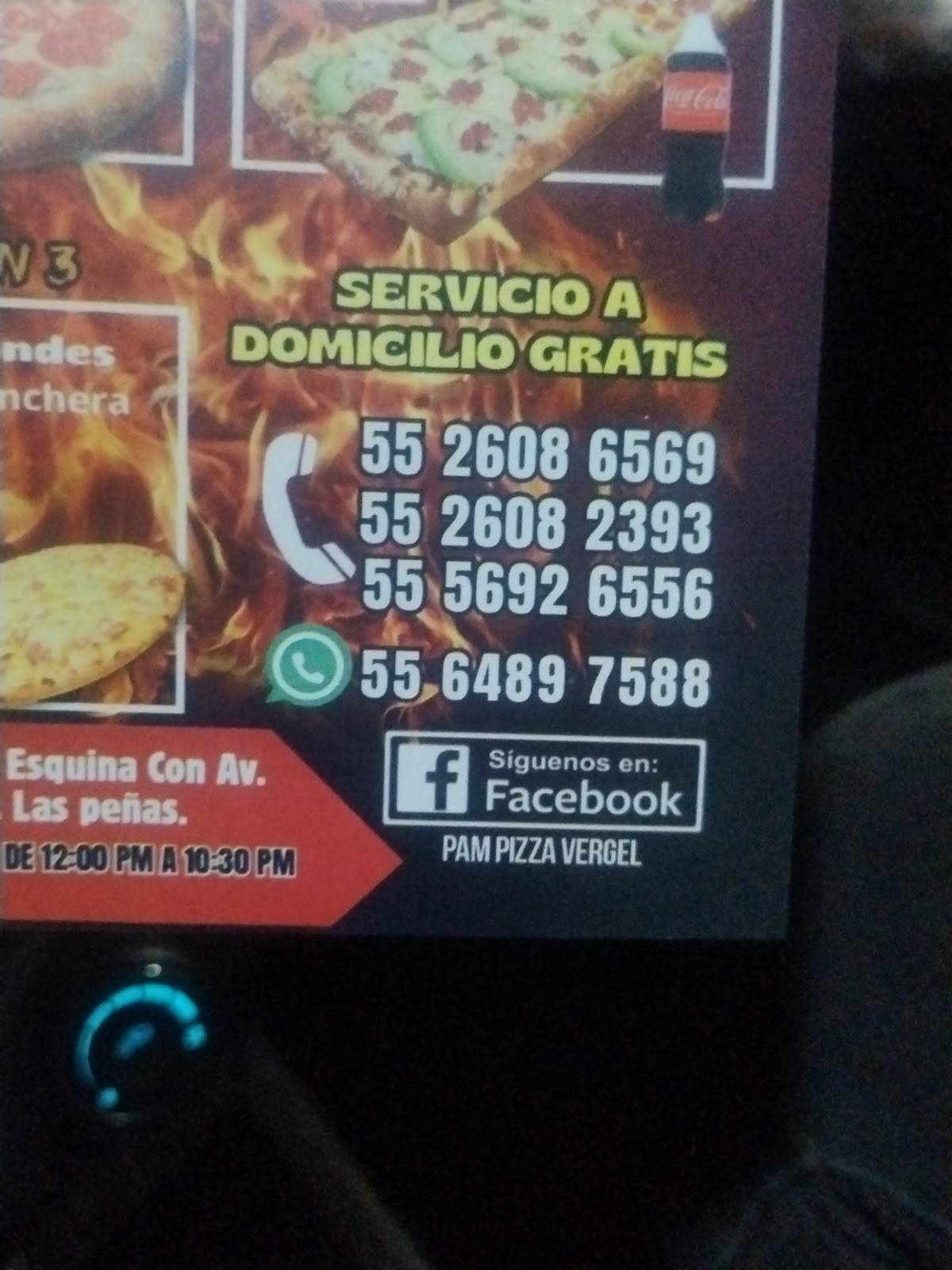 Carta del restaurante Pam Pizza, Ciudad del México