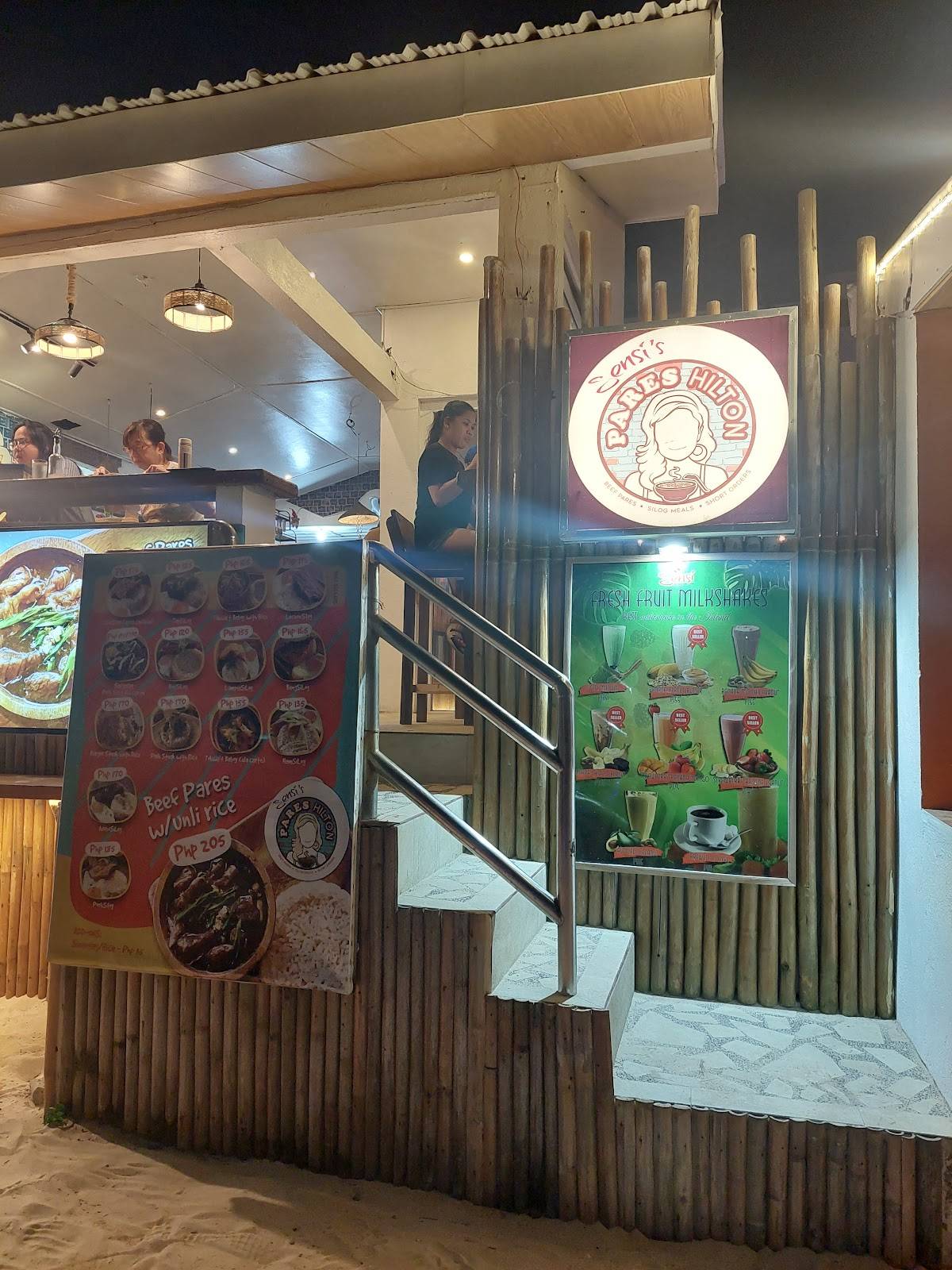 Menu at Pares Hilton - Boracay restaurant, Malay