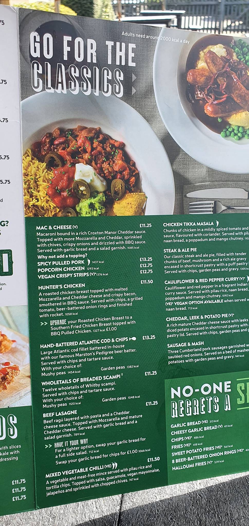 Menu at Park House pub & bar, Kettering