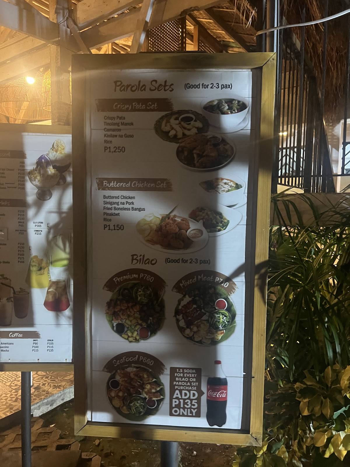 Menu at Parola Seaview Restaurant - Danao, Danao City