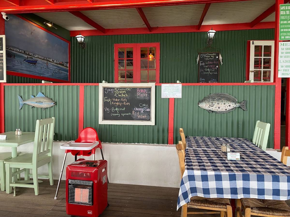 Menu at Voorstrandt Restaurant, Paternoster