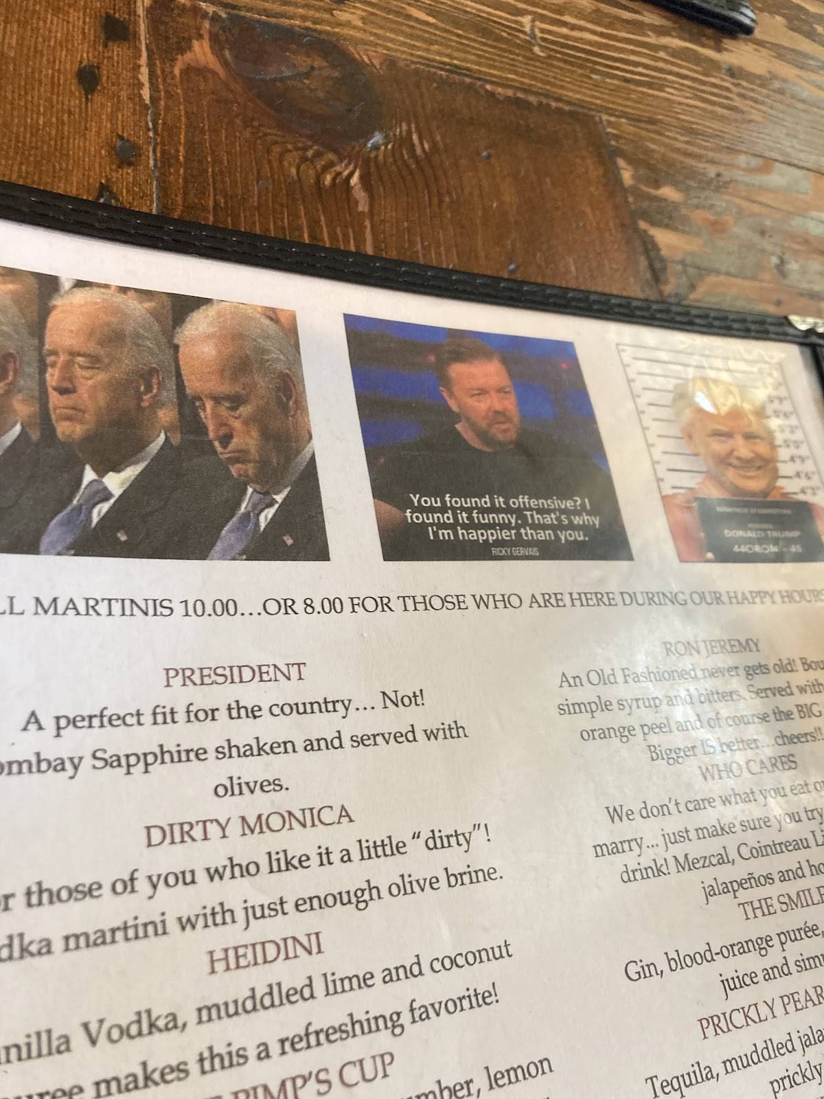 Menu at Pentagon Bistro & Martini Bar, Liberty Lake