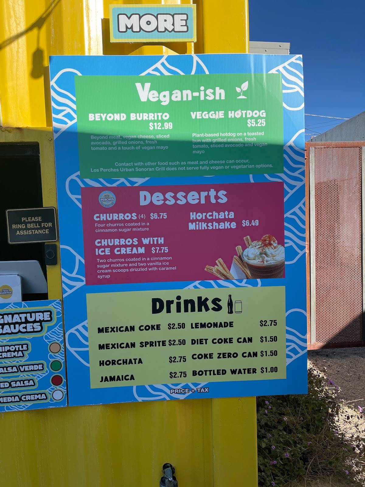 Menu at Percheron Mexican Grill restaurant, Tucson, 238 N 4th Ave