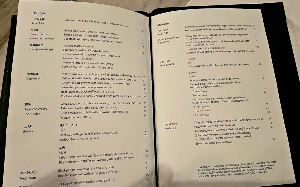 Menu at Peter Street Kitchen restaurant, Manchester