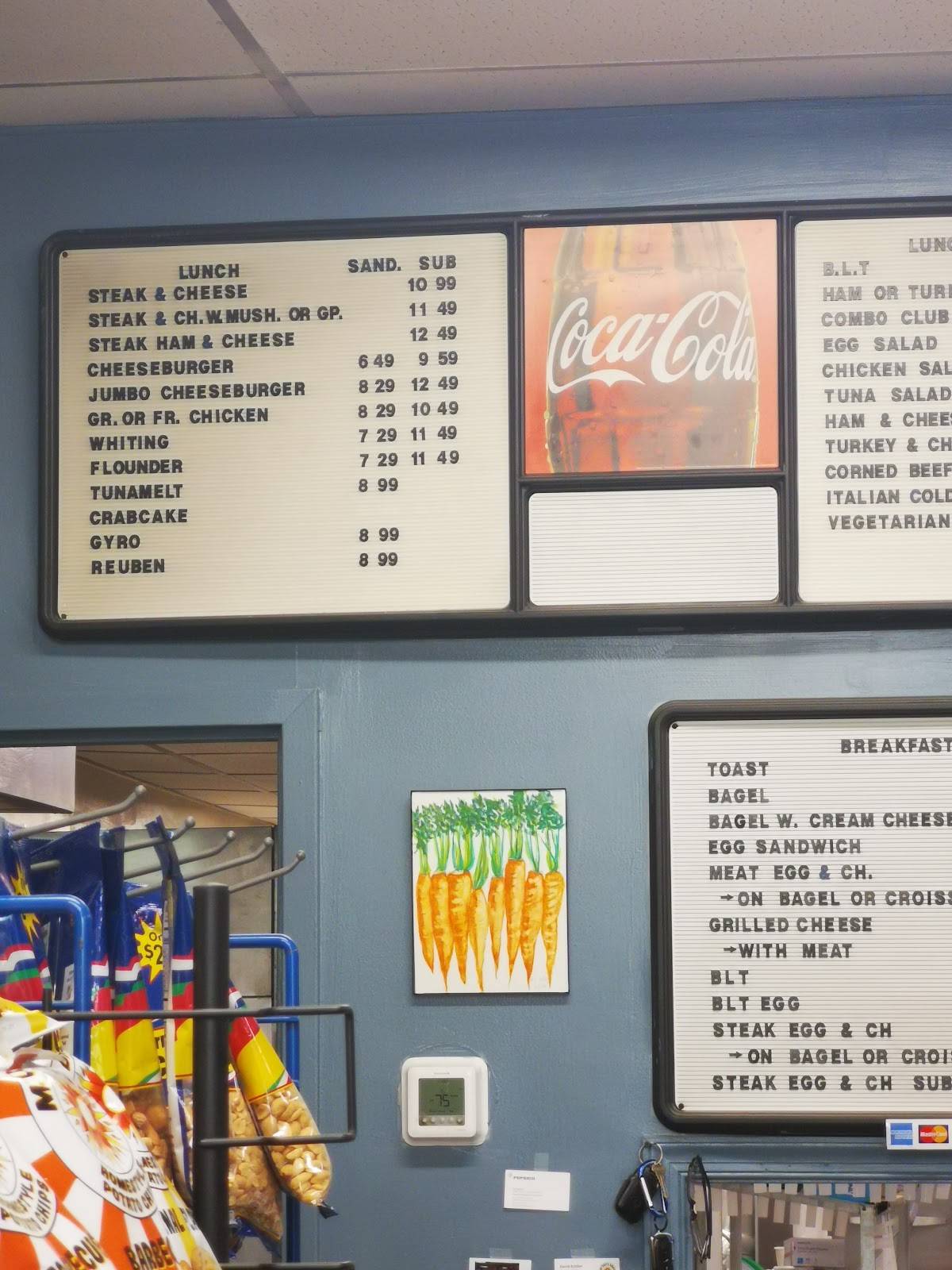 Menu at Peter's Grill cafe, Rockville