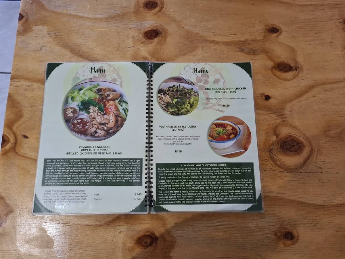Menu au Pho And Bun Halal Vietnamese Kitchen restaurant, Le Cap