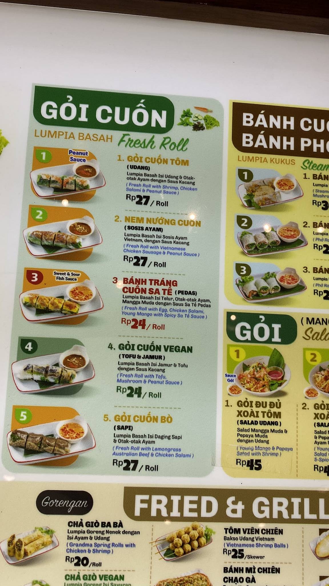 Menu at Phở Ba Bà - ÆON Mall Deltamas restaurant, Bekasi Regency