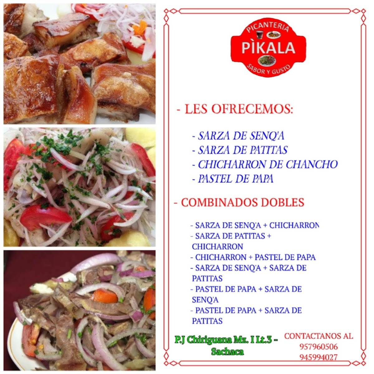 Carta del restaurante Picanteria PIKALA, Arequipa