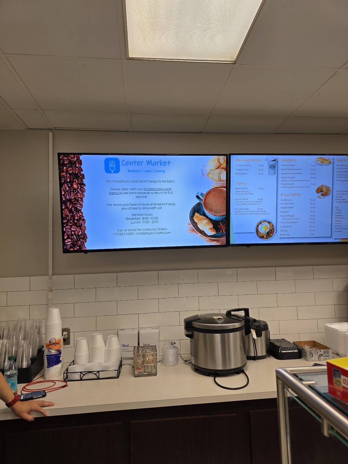 Menu at Piedmont Cafe, Atlanta